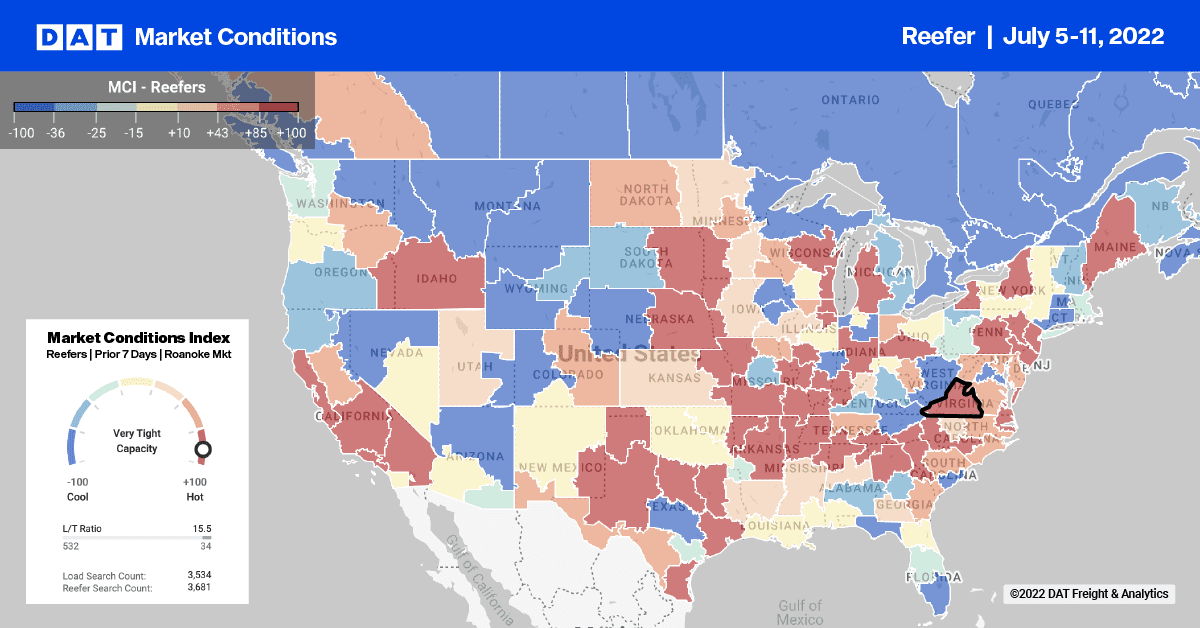 Reefer Report: Rates for carriers hauling produce are paying a lot more ...