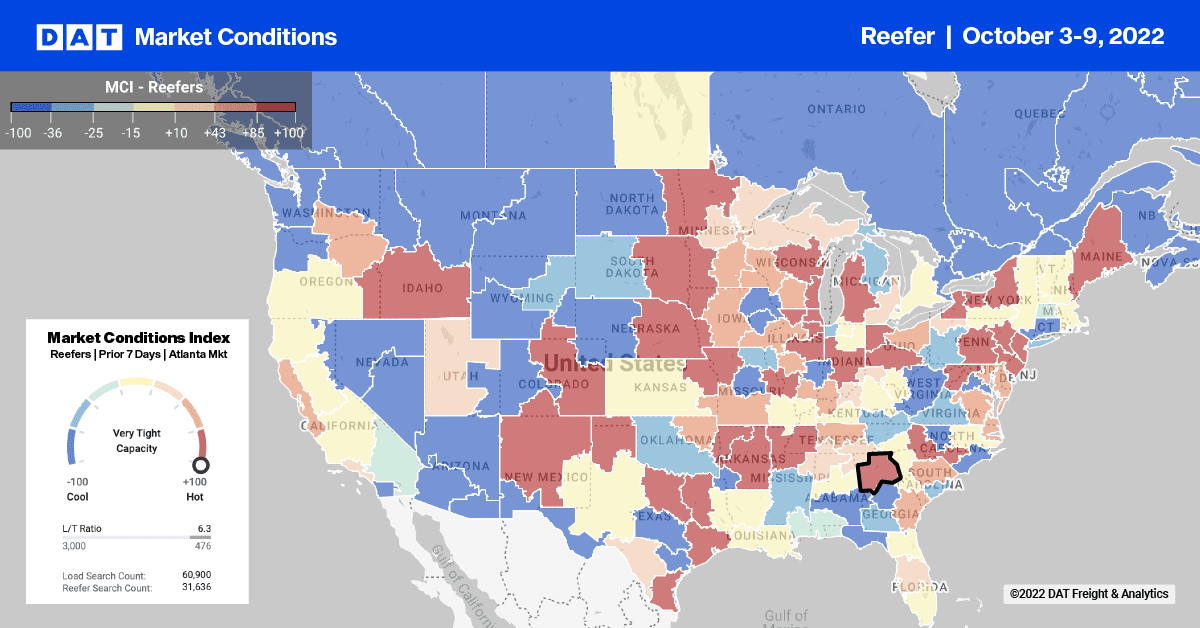 Reefer Report: Pumpkins put some spice into reefer volumes - DAT ...