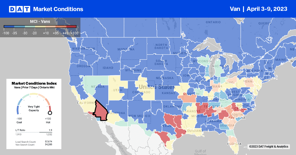 Dry Van Report: Mixed signals from Logistics Managers Index - DAT ...