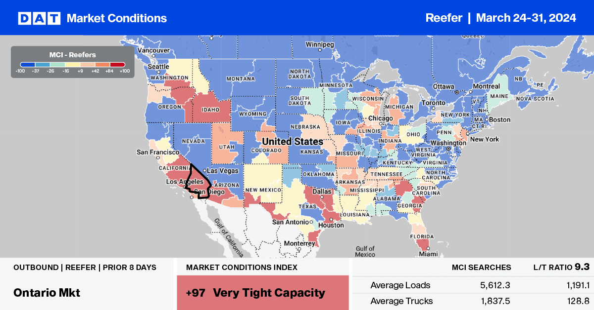 Reefer report: Produce season cools in the Pacific Northwest - DAT ...